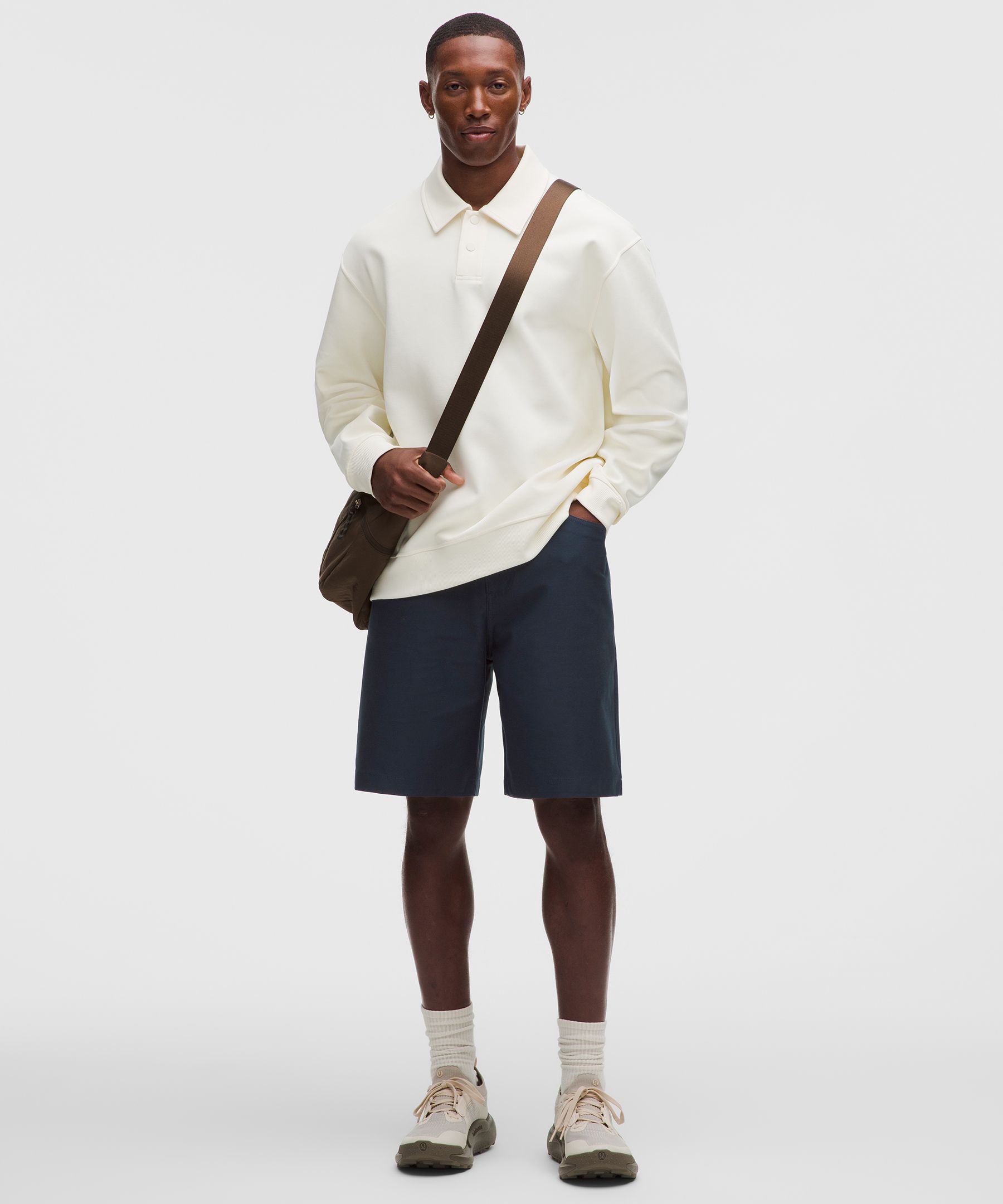 LULULEMON Lululemon Easyfive Relaxed-Fit Short 9" Cotton Blend Casual Shorts